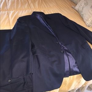 Hickey Freeman | Suits & Blazers | Hickey Freeman Navy Blue Suit Size ...